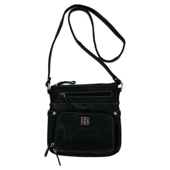 Giani Bernini | Bags | Giani Bernini Black Leather Crossbody Bag ...